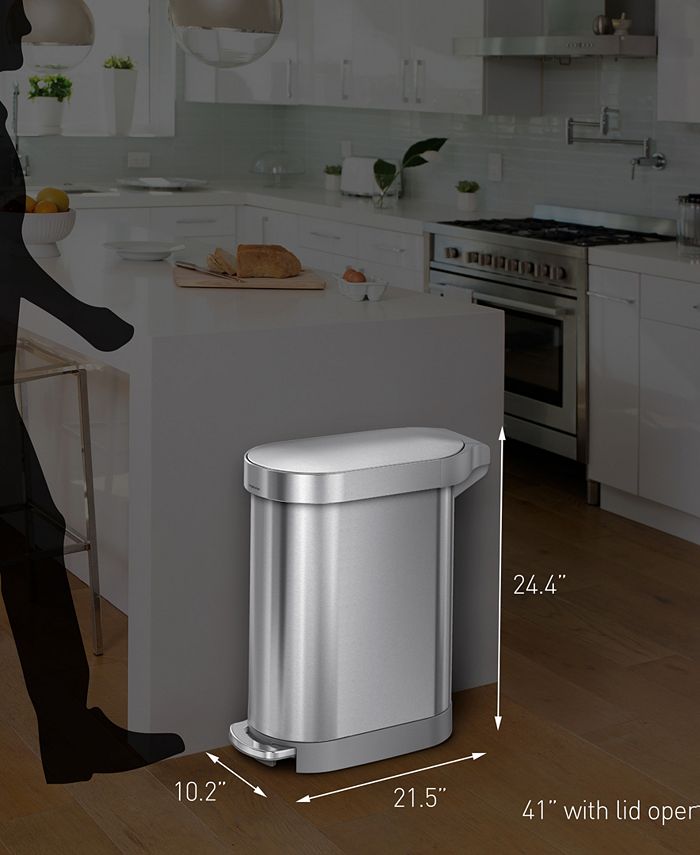 simplehuman 45L Slim Step Can - Macy's