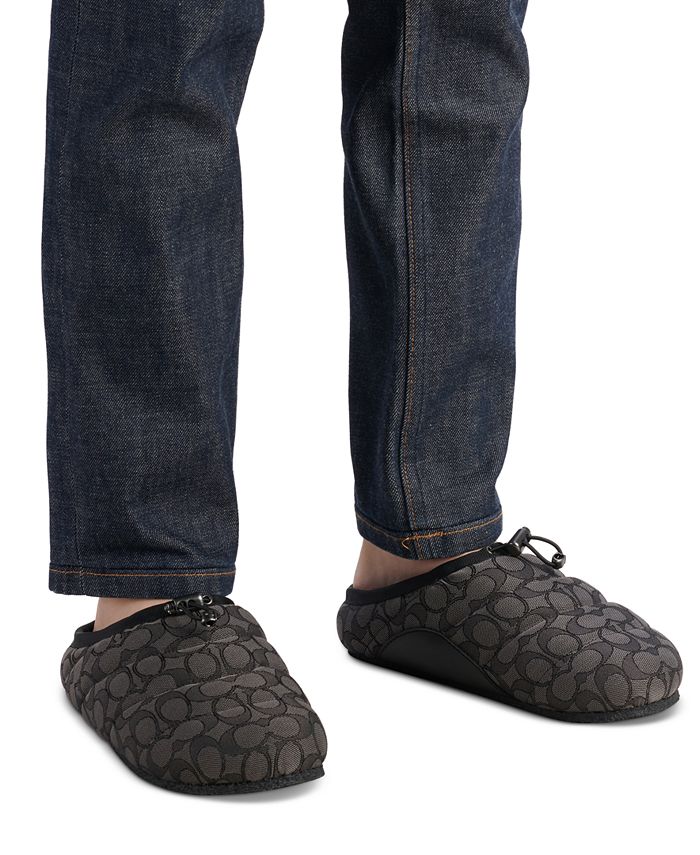 COACH Men's Signature Jacquard Slipper - Macy's