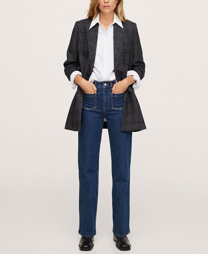 MANGO Women's Wool Double-Breasted Coat - Macy's