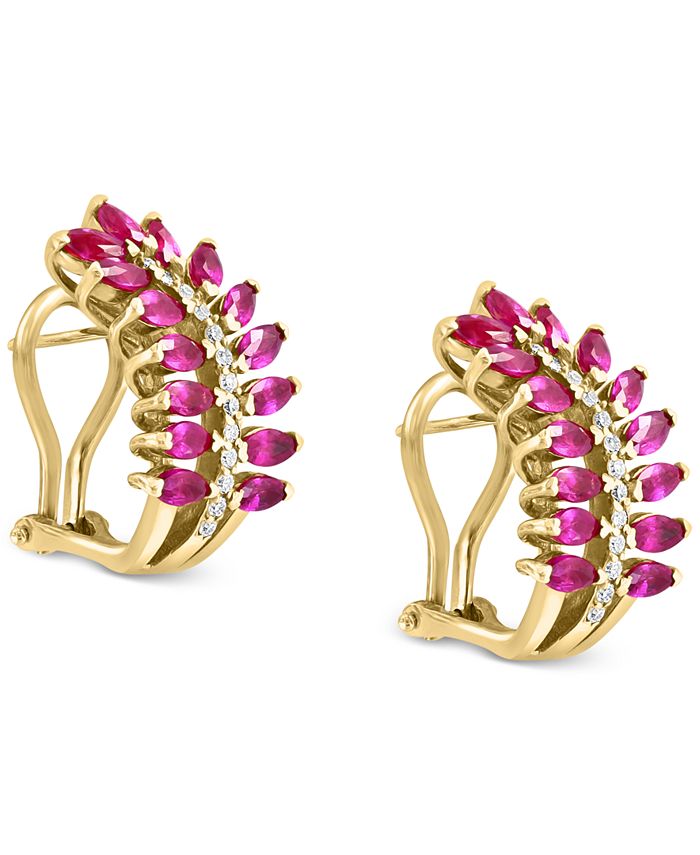 EFFY Collection EFFY® Ruby (3-3/8 ct. t.w.) & Diamond (1/5 ct. t.w ...