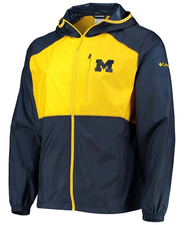 Columbia Men's Michigan Wolverines Flash Forward Hoodie Full-Zip ...