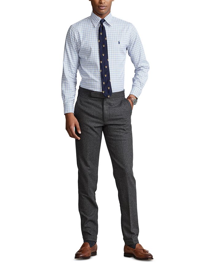 Polo Ralph Lauren Men's Classic-Fit Check Dobby Dress Shirt - Macy's