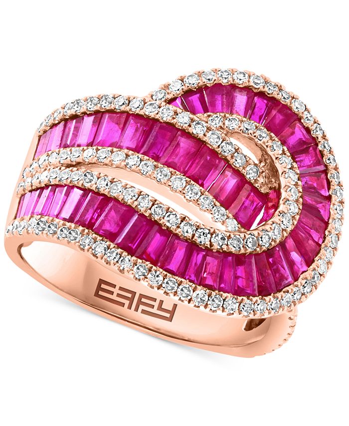 EFFY Collection EFFY® Ruby (3-1/4 ct. t.w.) & Diamond (5/8 ct. t.w ...