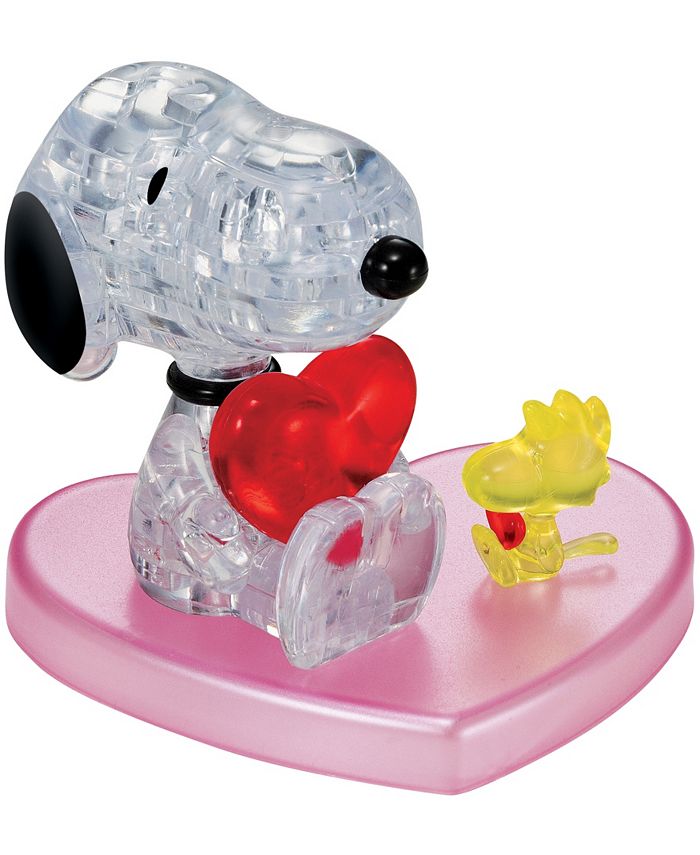 BePuzzled 3D Crystal Puzzle - Peanuts Snoopy Heart - 35 Piece - Macy's
