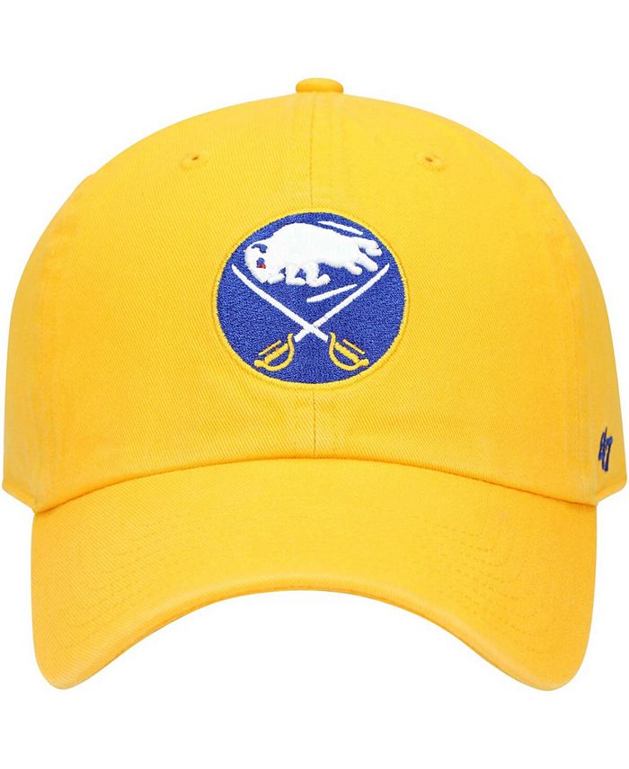 '47 Brand Men's Gold Buffalo Sabres Team Clean Up Adjustable Hat - Macy's