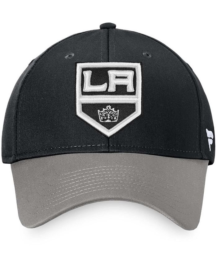 Fanatics Men's Black, Gray Los Angeles Kings Core Adjustable Hat - Macy's