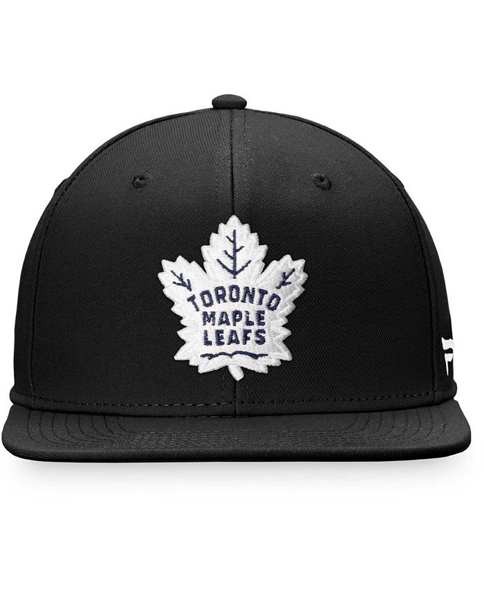 Fanatics Men's Black Toronto Maple Leafs Core Primary Logo Snapback ...