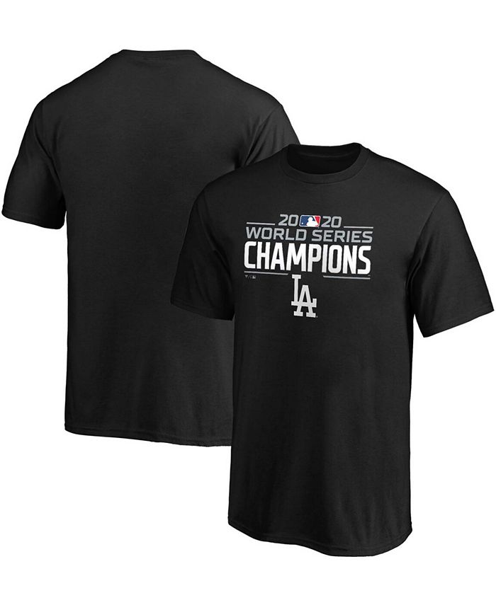 Fanatics Big Boys Black Los Angeles Dodgers 2020 World Series Champions ...