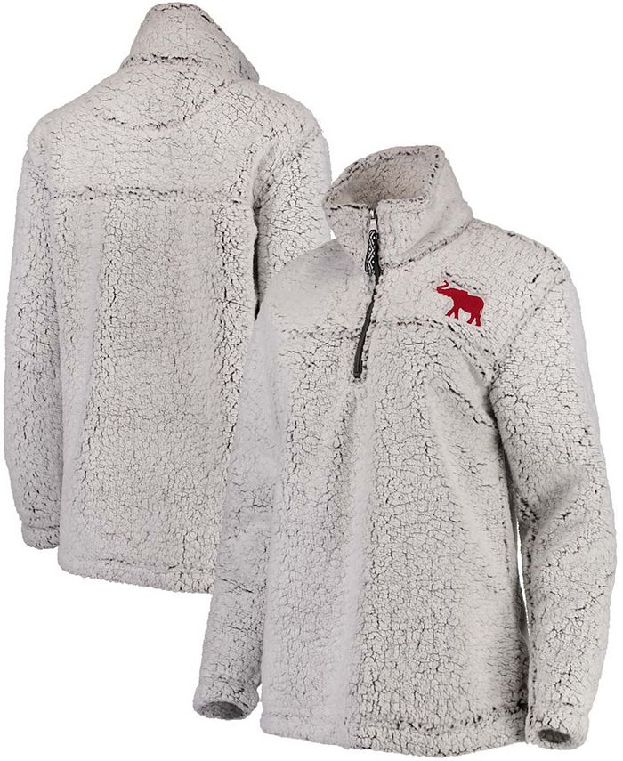 Boxercraft Women's Gray Alabama Crimson Tide Sherpa Super-Soft Quarter ...