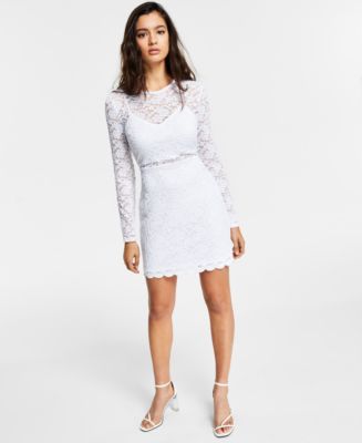 Bar III Lace Mini Dress, Created for Macy's - Macy's