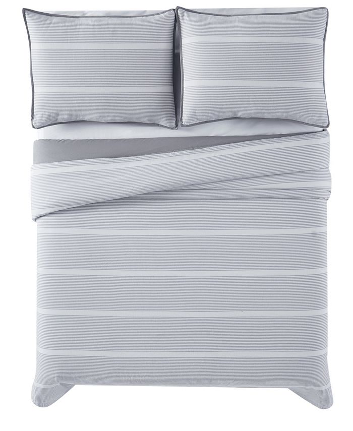 Brooklyn Loom Niari Yarn Dye Stripe 2 Piece Comforter Set, Twin XL - Macy's