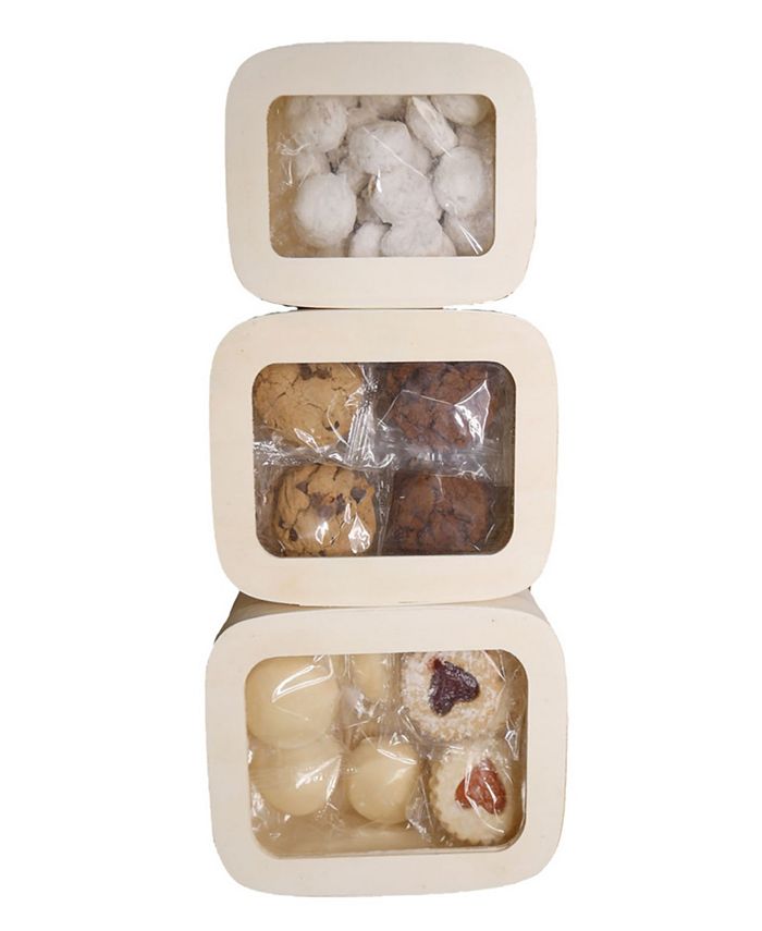 Cookies Con Amore 3-Piece Holiday Assorted Italian Cookies Stacked Gift ...
