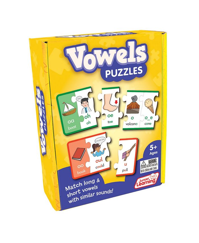Junior Learning Vowel Puzzles Educational Learning Set, 78 Pieces - Macy's