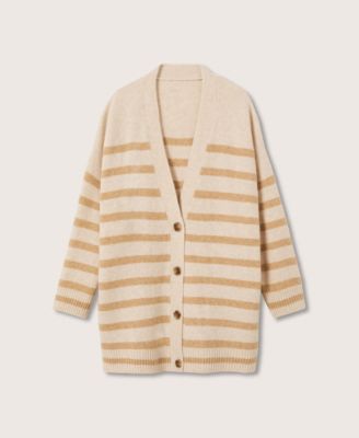 MANGO Women's Stripped Knit Cardigan - Macy's