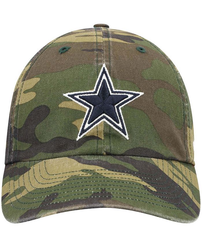 '47 Brand Men's Camo Dallas Cowboys Woodland Clean Up Adjustable Hat ...