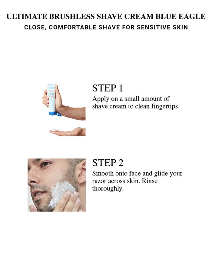 Kiehl's Since 1851 Ultimate Brushless Shave Cream - Blue Eagle, 5-oz ...