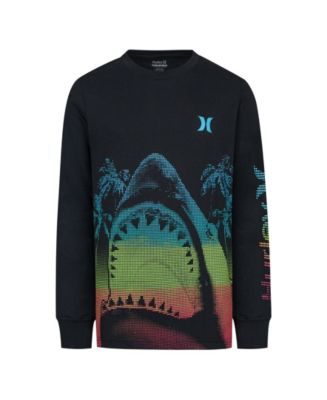 Hurley Big Boys Shark Graphic Long Sleeve T-shirt - Macy's