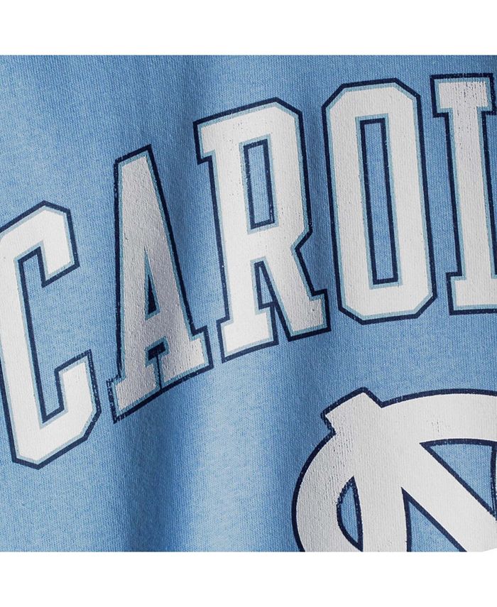 Fanatics Men's Light Blue North Carolina Tar Heels Distressed Arch Over ...