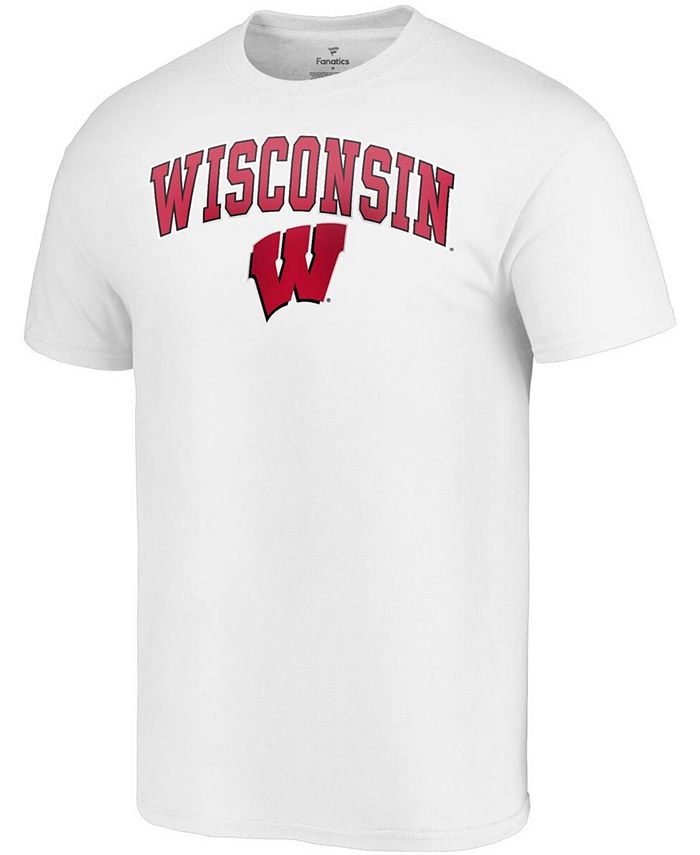 Fanatics Men's White Wisconsin Badgers Campus T-shirt - Macy's