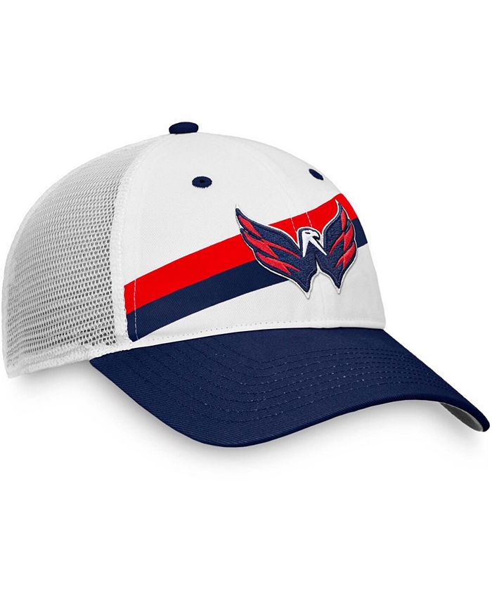 Fanatics Men's Navy and White Washington Capitals Prep Squad Trucker ...