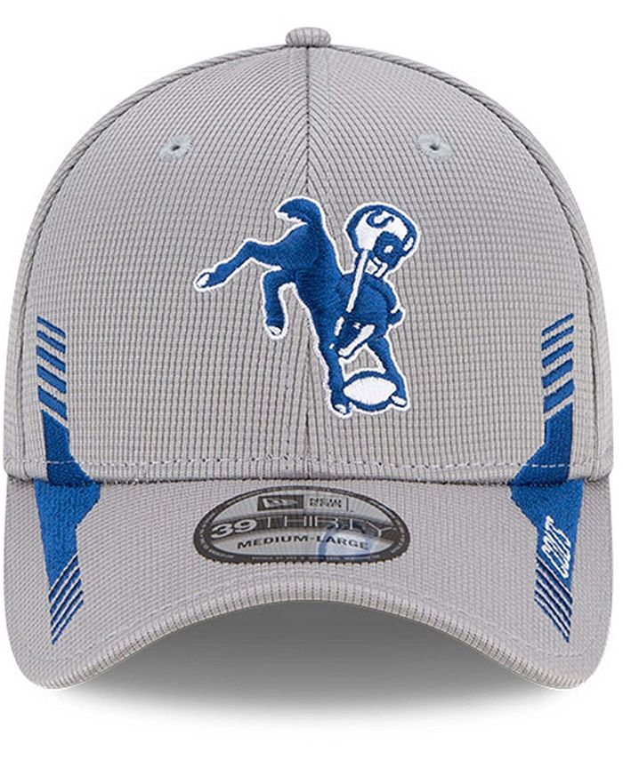 New Era Men's Gray Indianapolis Colts 2021 NFL Sideline Home Historic ...