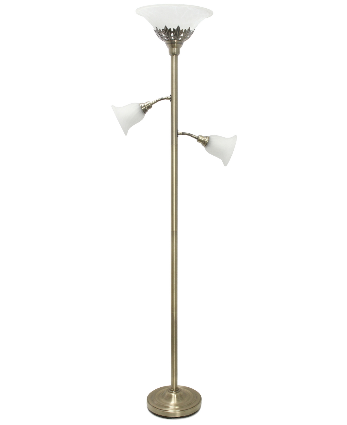 Click here for Lalia Home Torchiere Floor Lamp with 2 Reading Lig... prices