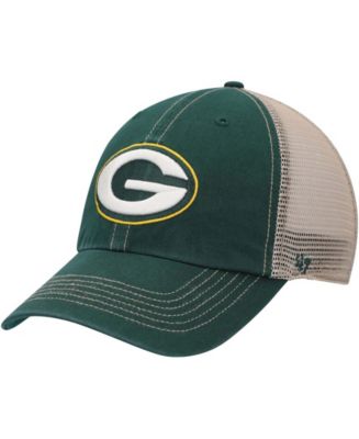 Men's Green, Natural Green Bay Packers Trawler Trucker Clean Up ...