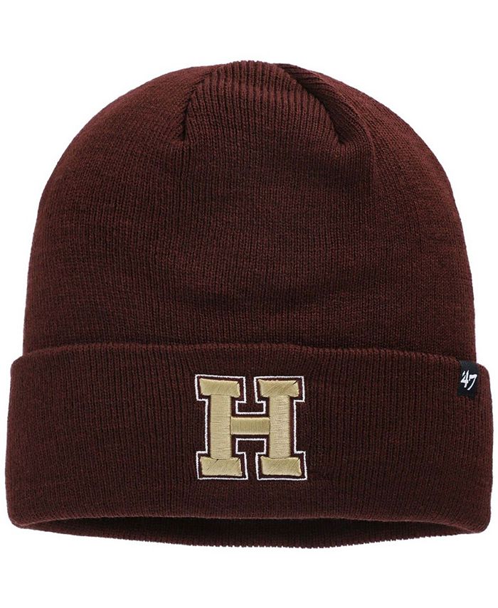 '47 Brand Men's Crimson Harvard Crimson Raised Cuffed Knit Hat - Macy's