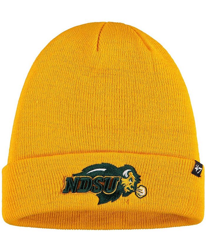 '47 Brand Men's Gold-Tone Ndsu Bison Raised Cuffed Knit Hat - Macy's