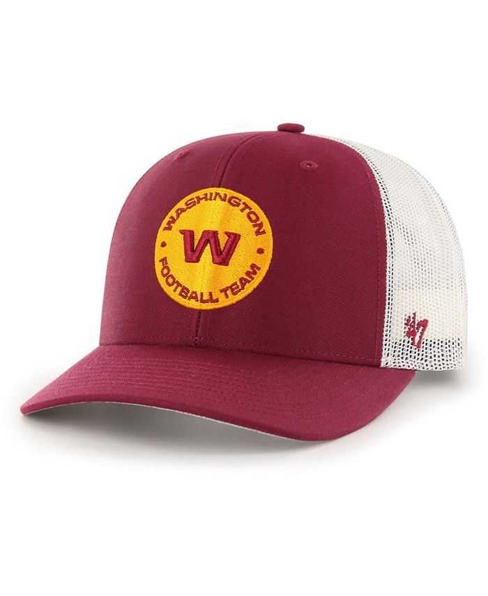 '47 Brand Men's Burgundy, White Washington Football Team Trucker ...