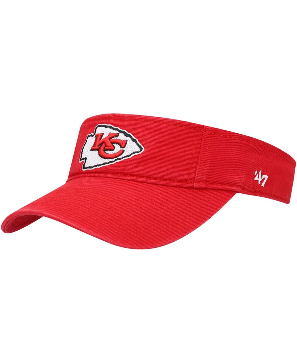 Click here for Mens Red Kansas City Chiefs Clean Up Visor - Red prices