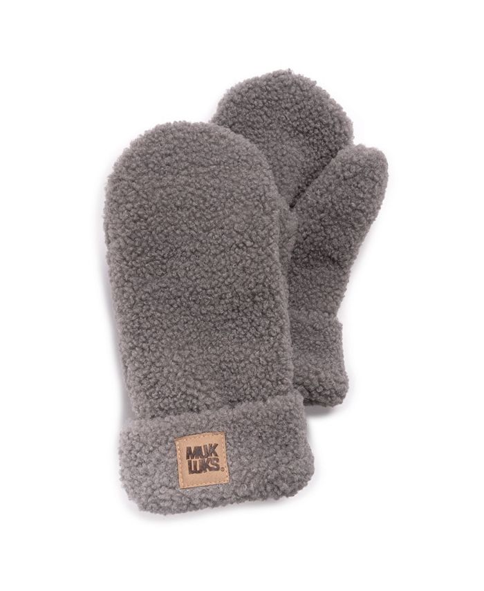 Muk Luks Women's Teddy Mittens - Macy's