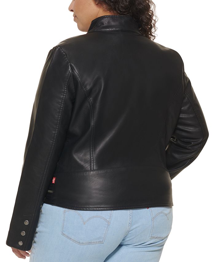 Levi's Trendy Plus Size Updated Racer Jacket - Macy's