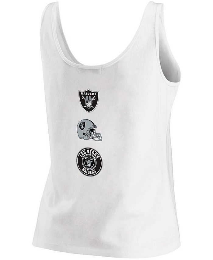 WEAR by Erin Andrews Women's White Las Vegas Raiders Team Scoop Neck ...