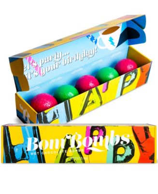 BomBombs Holiday Gift: Fudge Brownie Happy Birthday Cocoa Bombs Filled ...