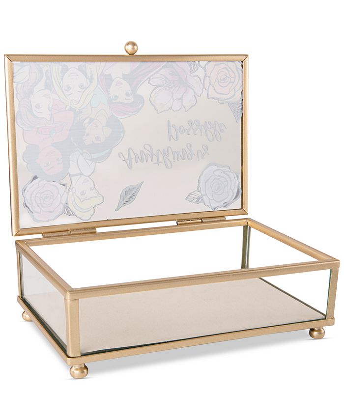 Disney Princess "Anything Is Possible" Glass Jewelry Box - Macy's
