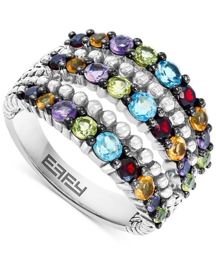EFFY Collection EFFY® Multi-Gemstone Multirow Statement Ring (2-5/8 ct ...