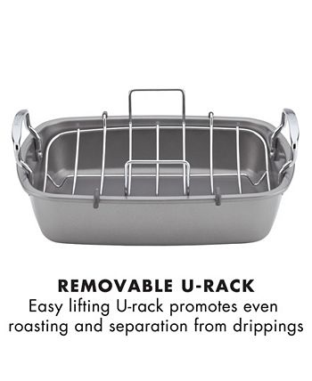 Circulon Nonstick 17" x 13" Roaster with U-Rack - Macy's