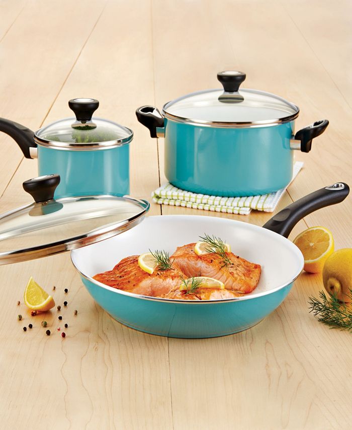 Farberware PURECOOK 12-Pc. Ceramic Non-Stick Cookware Set - Macy's