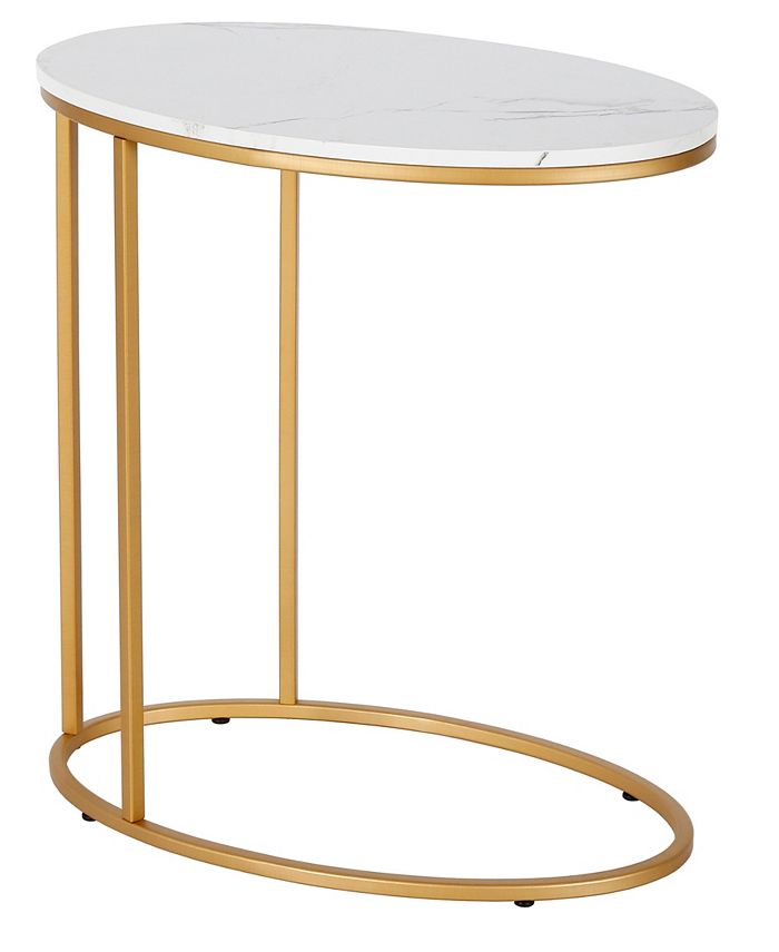 Hudson & Canal Enzo Side Table, 20" x 12" - Macy's