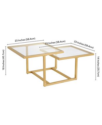 Hudson & Canal Amalie 43" Coffee Table, 2-Tier & Reviews - Furniture ...