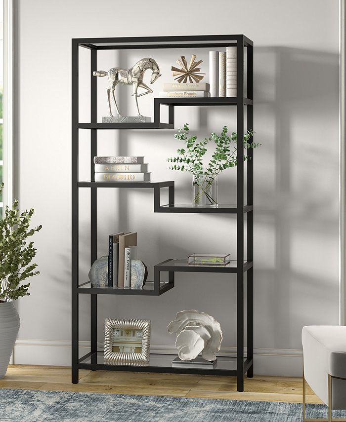 Hudson & Canal Johann 34" Wide Bookcase - Macy's