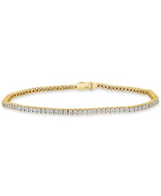 Macy s Men s Diamond Tennis Bracelet 1 ct. t.w. in 10k Gold Macy s