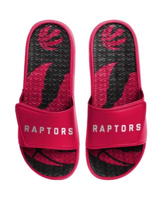 Men's Red Toronto Raptors Wordmark Gel Slide Sandals