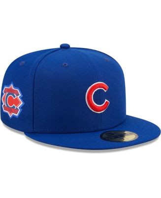 Men's Royal Chicago Cubs Logo Side 59FIFTY Fitted Hat - Macy's