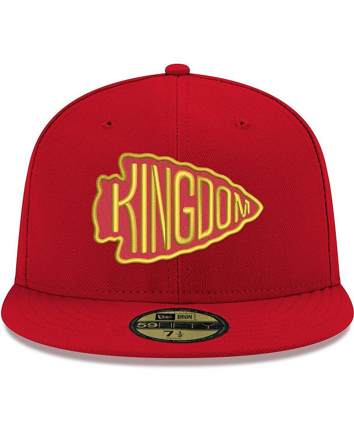 New Era Men's Red Kansas City Chiefs Omaha Kingdom 59FIFTY Fitted Hat ...