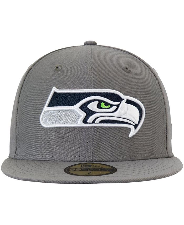 New Era Men's Graphite Seattle Seahawks Storm 59FIFTY Fitted Hat - Macy's