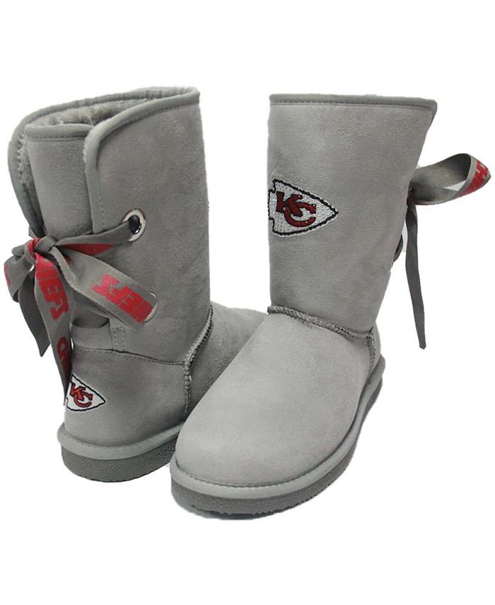 Cuce Women's Kansas City Chiefs Ribbon Boots - Macy's