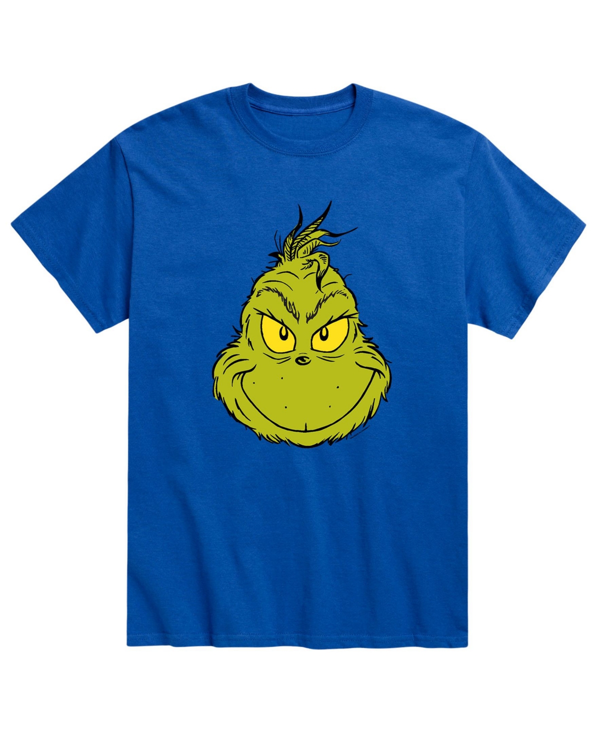 Click here for Mens Dr. Seuss The Grinch Face T-shirt - Blue prices