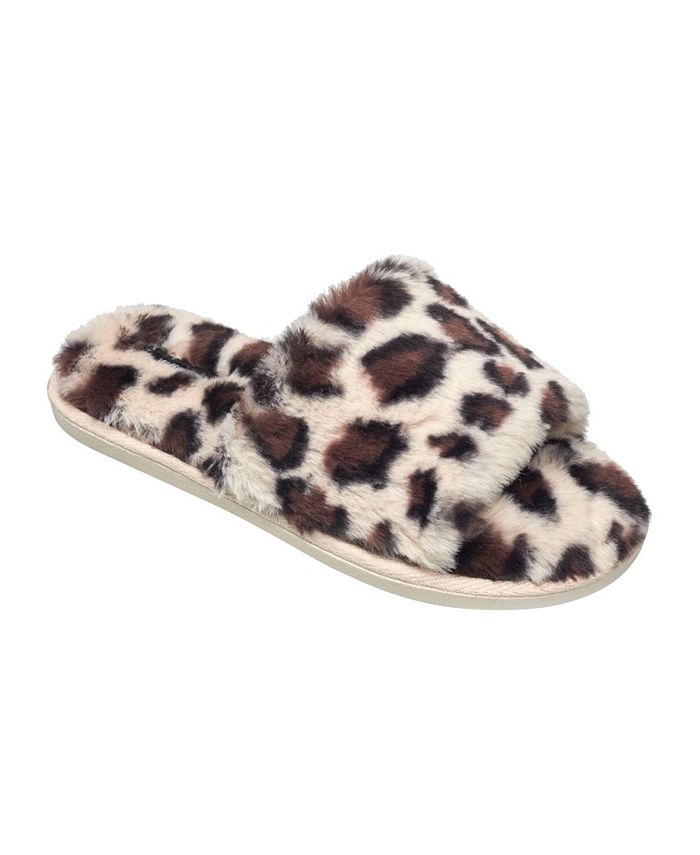 Nine West Women's Faux Fur Slide Slippers - Macy's